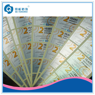 Gloosy Lamination Self Adhesive Plastic Labels For Electronic Products Packaging