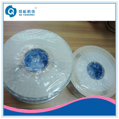 Self Adhesive Plastic Labels For Makeup / Cosmetic Transparent Sticker With Copper Stamping Foil