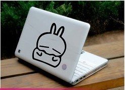 Pink Printed Self Adhesive Stickers / Laptop Cover Stickers For Notebook
