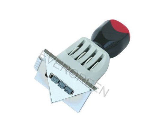 Triangle 53mm, Traditinal metal, die plate dater for Stock office and Bank deposit
