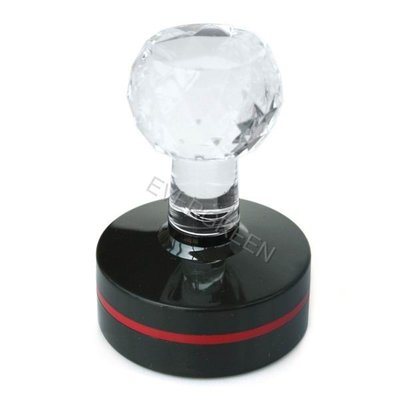 Custom Round logo rubber stamps, flash stamp, Notary stamps, Monogram stamp with crystal handle