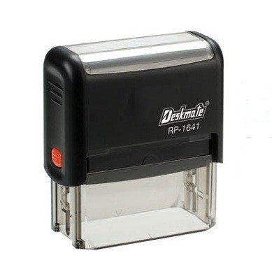 Black rectangle self inking rubber stamps, Stock office stamps, Teacher stamps