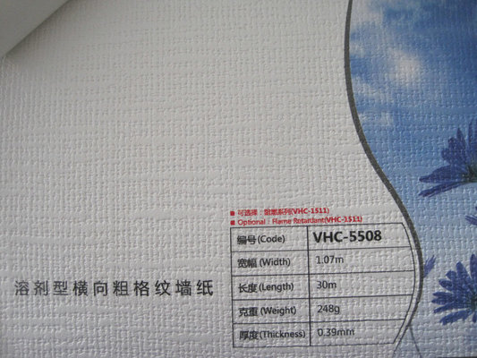 PVC Wallpaper Solvent Inkjet Printing Media For Digital Printing