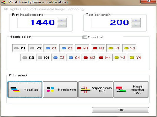 4 Color Photoprint Rip Inkjet Printer Software / IPrint Console DX7