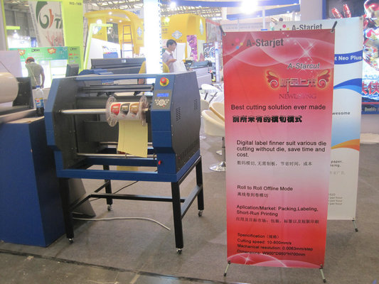 AC 110V 0.61M Roll to Roll Digital Label Cutter for Short-Run Labels