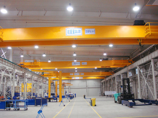 China 100 Ton Electric Double Girder Bridge Crane With Remote Control For Workshop / Storehouse supplier
