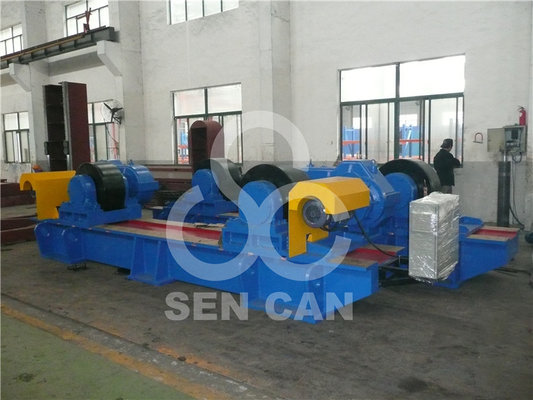 500T High Efficient Pipe Welding Rotator Yellow / Orange With Metal Rollers supplier