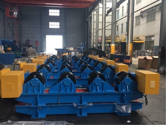 40T Vessel Pipe Welding Rotator With Rubber Roller , Pipe Rollers for Welding High Speed supplier