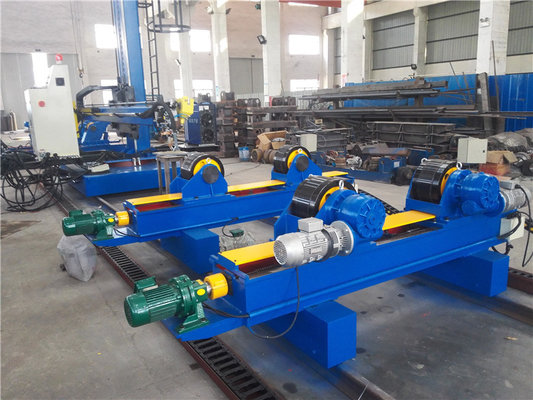 Customized Bolt Screw Conventional Welding Rotator PU Wheels 100T supplier