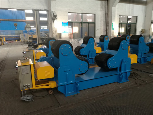 150T Welding Pipe Turning Rolls , Auto Adjusted Tank Rotators VFD Control supplier