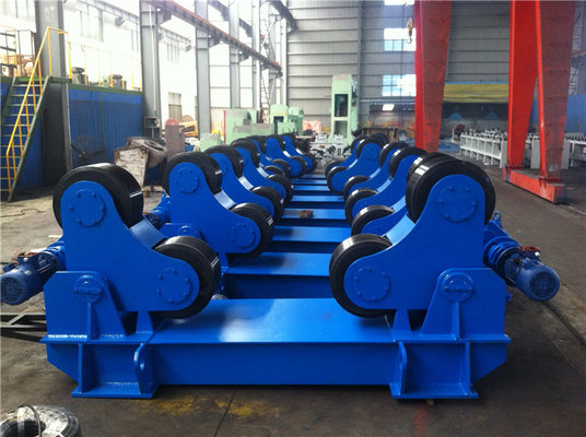 100T Rubber Wheels Pipe Welding Turntable For Pressure Vessel / Piping Industry supplier