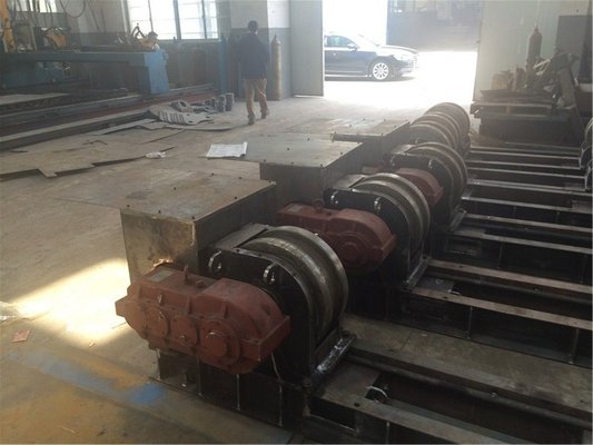 Heavy Duty Steel Wheel Tank Welding Turning Rolls 150T For Bridge Pile Welding supplier