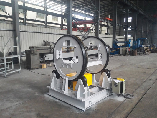Vessel Rotary Welding Positioner Turntable with Servo Motor , Pipe Positioner Table 300KG Loading supplier