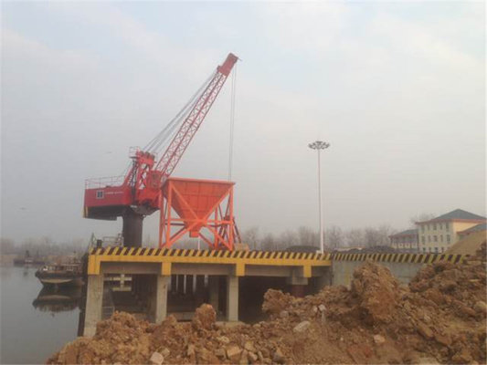 30T Electric Single Girder Portal Jib Crane for Shipyard / Port / Station supplier
