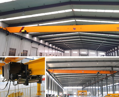 Double Girder Electric Overhead Travelling Crane With Hook / Compact Gear Motor supplier