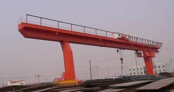Workstation / Garage Overhead Bridge Cranes 5 Ton , Single Girder Crane With Rubber Buffers supplier