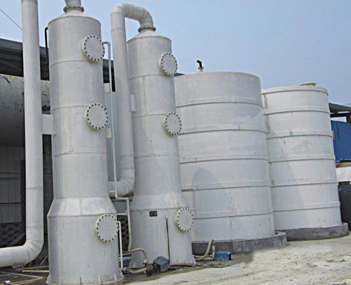 High Purification Gas Absorption Tower , Exhaust Gas Scrubber For Electronic / Machinery supplier