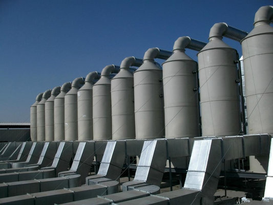 FGD System Waste Gas Absorption Tower Wet Scrubber For Removal SO2 / Alkaline Liquid supplier
