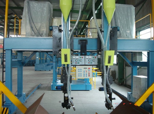 Auto Steel H Beam Welding Machine , 25KW SAW Welding Production Line supplier