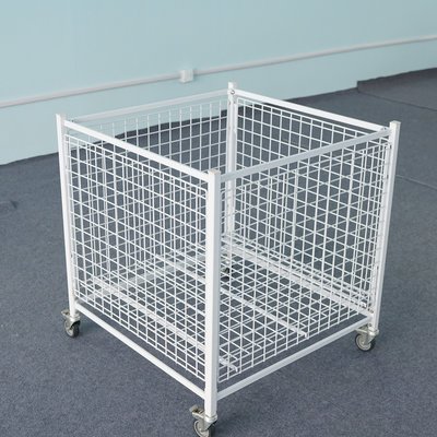 Steel Rolling Retail Display Baskets Square Wire Bump Basket BSCI Certification