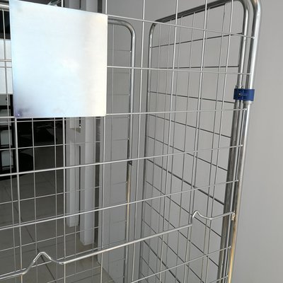 Warehouse Logistics Trolley Folding Rolling / Storage Pallet Container Trolley
