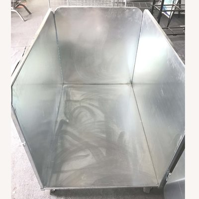 Wire Security Metal Storage Cage Rubber Castors Material ISO9001 Certificate