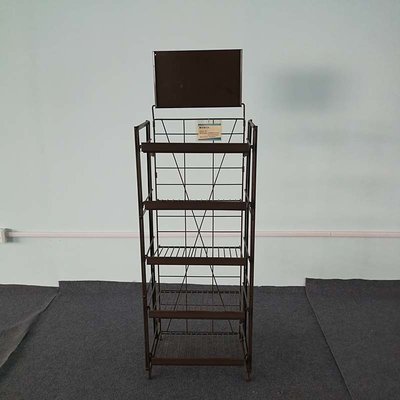 Coffee or Tea Custom Display Racks / Retail Display Rack Metal Material
