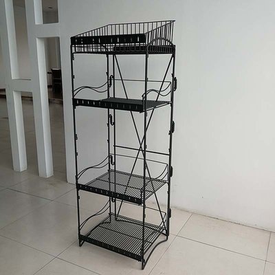 4 Layers Bread Display Racks Advertising In Supermarket Or Bakery Store