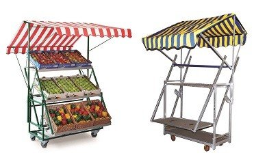 350kg Shelf Display Rack Warehouse Logistics Supermarket Picking Hand Push Cart