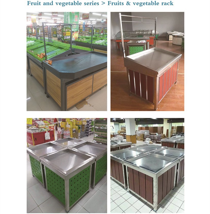 Heavy Duty Fruit And Vegetable Rack 2 Layers , Store Display Stand Cutomized Color