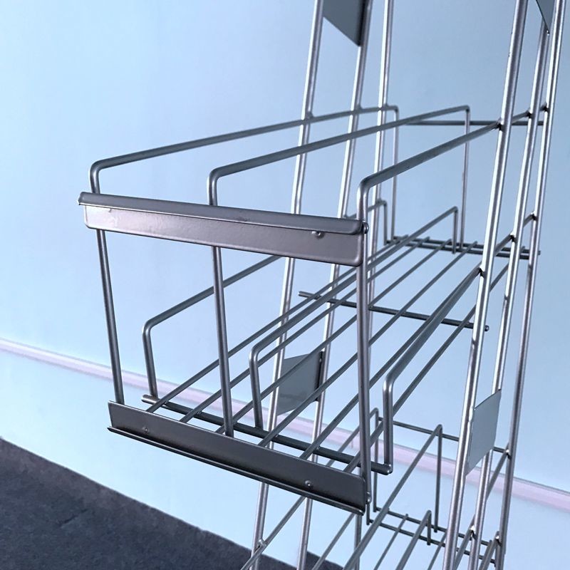 Flexible Design Commercial Supermarket Equipment Custom Wheel Display Racks