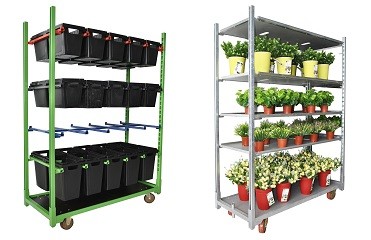 1350*565*1900mm Hot Dip Galvanized Dutch Flower Cart