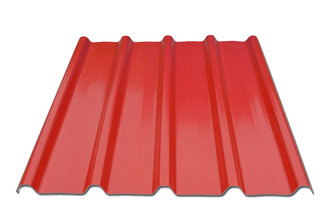 China fireproof UPVC corrugated roof sheet 910mm/colored anti-corrosion upvc trapezoidal roofing sheet supplier