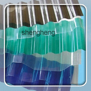 polycarbonate corrugated roofing sheet/skylight pc transparent roof sheet for greenhouse supplier