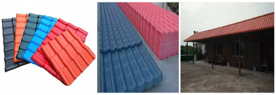 ASA coated spanish roof tile for residence/plastic royal synthetic resin roofing tile supplier