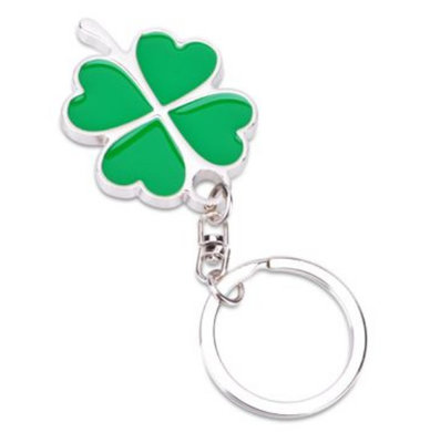 Custom Four-leaf clover metal keychain