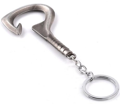 hook weapon metal keychain