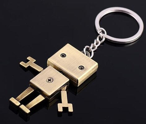Robot  Metal keychain
