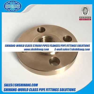 copper nickel UNS C70600 CUNI 9010 flange Solid Threaded Flange-ASME B16.5