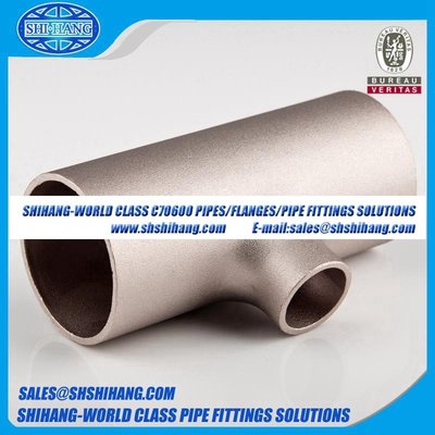 copper nickel UNS C70600 CUNI 9010 pipe fittings Reducing Tees-DIN86088
