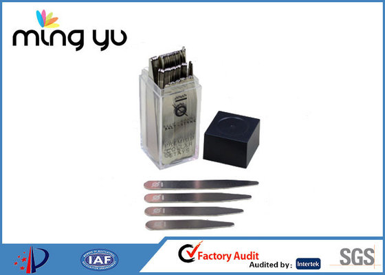 Silver Metal Shirt Collar Stays / Plated Surface Magnetic Collar Stay