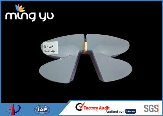 Collar Butterfly PVC Plastic , Transparent Shirt Cardboard Collar Supports