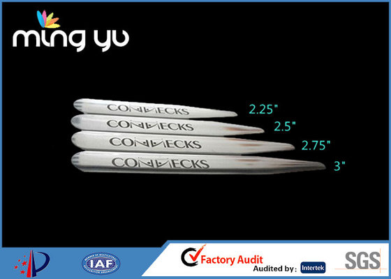 SGS Metal Shirt Collar Stays Stainless Steel 304 Mirror Surface Four Common Sizes