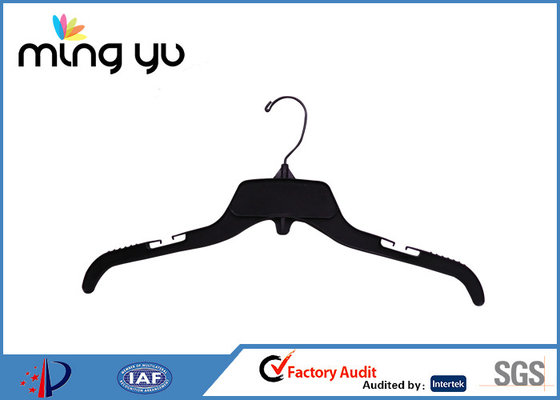 22.5cm Black Plastic Skirt Hangers PP / PS Material Customized Shape