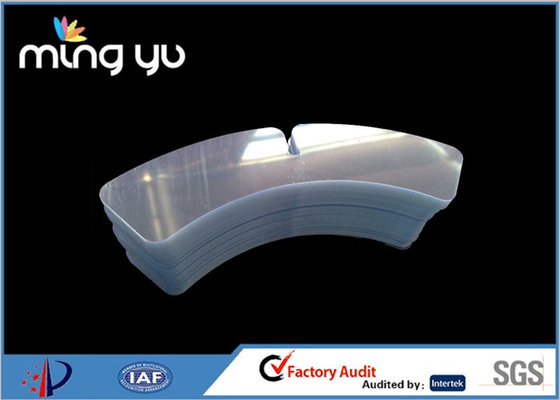 Shirt pack PVC clear collar butterfly , plastic film butterfly collar