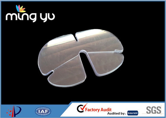 0.35mm Thickness shirt package plastic collar butterfly in transparent color