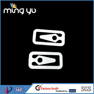 Different Shape Dress Shirt Collar Clips White PS Clear Plastic Clips Width 2cm
