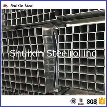 Tangshan black and galvanized weld 80×80mm steel square tube Z40g-Z150g