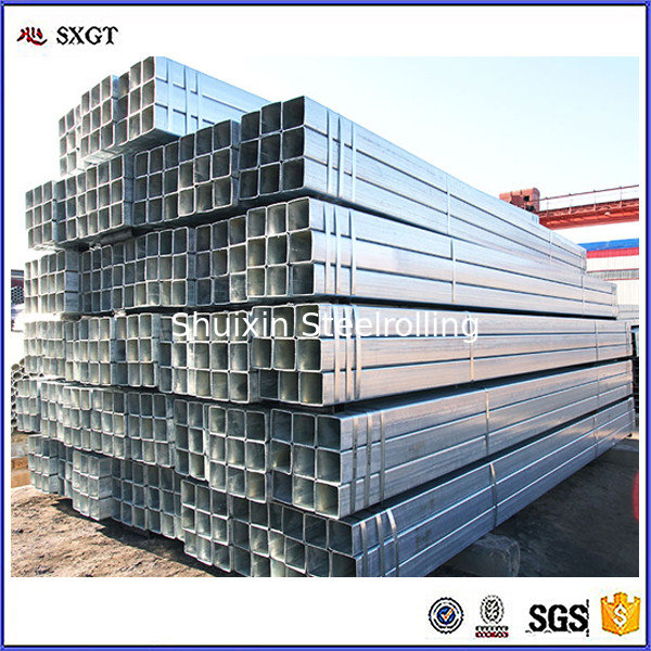 Q235 Hot dipped galvanized square steel pipe/pre galvanized steel pipe gi tube
