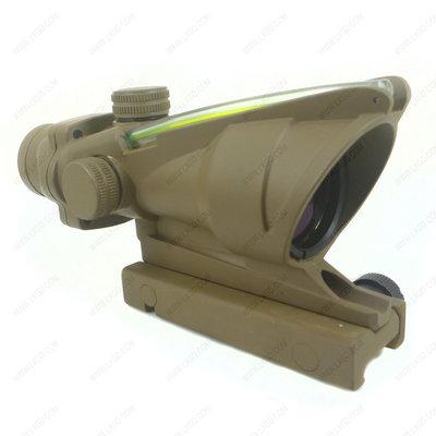 Aluminum AR Tactical Scopes Airsoft Rifle Scopes Optical Fiber Dark Earth